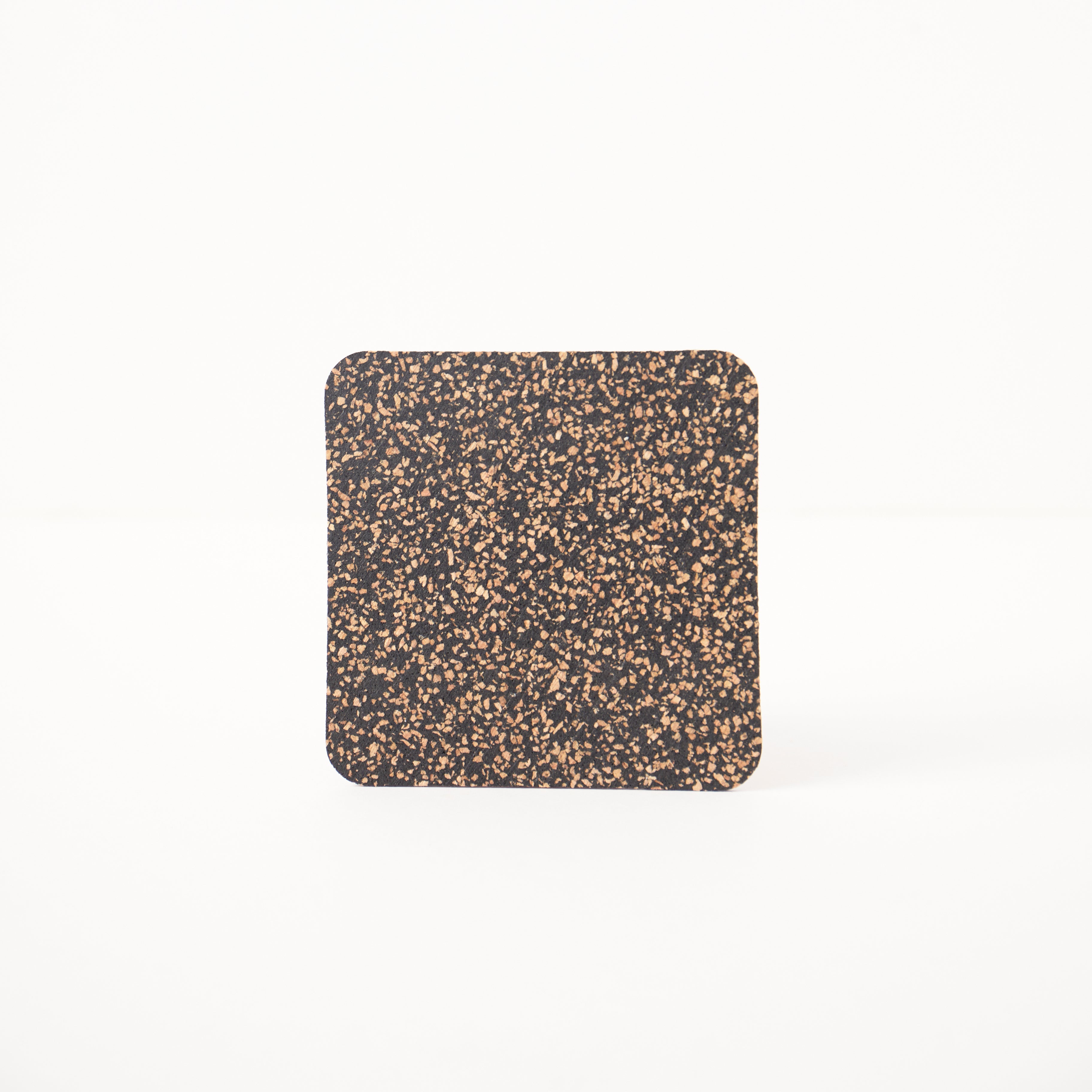 Dash Recycled Rubber & Cork Coasters | Square Set of 4 – Generous APE